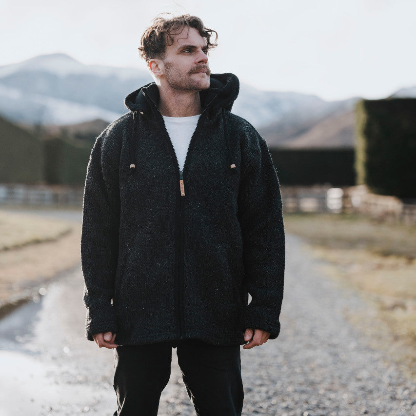 Mens Wool Jackets & Coats NZ | Mens Sherpa Jackets - Mount Kiwi