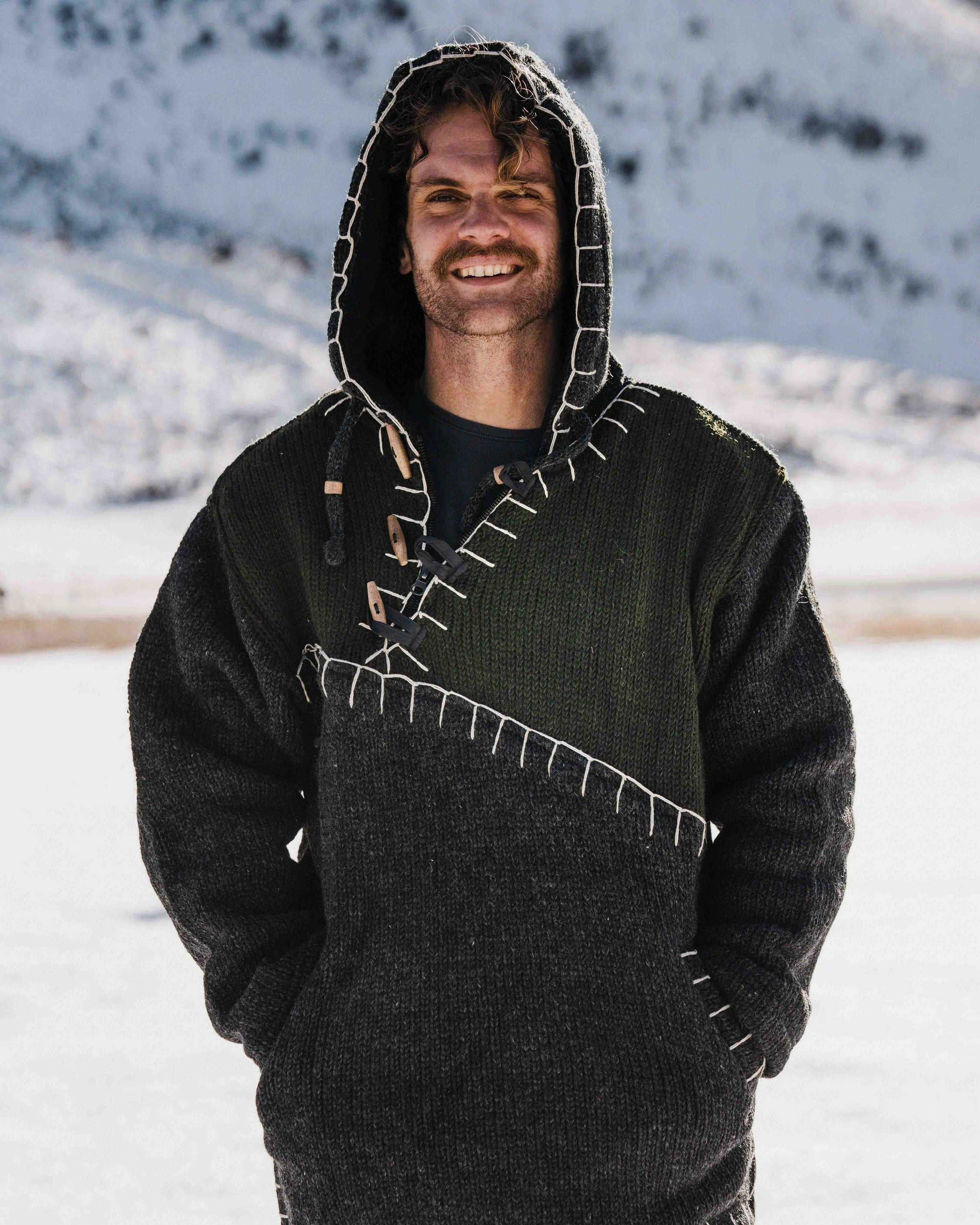 Mens Woodville Stitch NZ Wool Jersey - Forest Green – Mount Kiwi