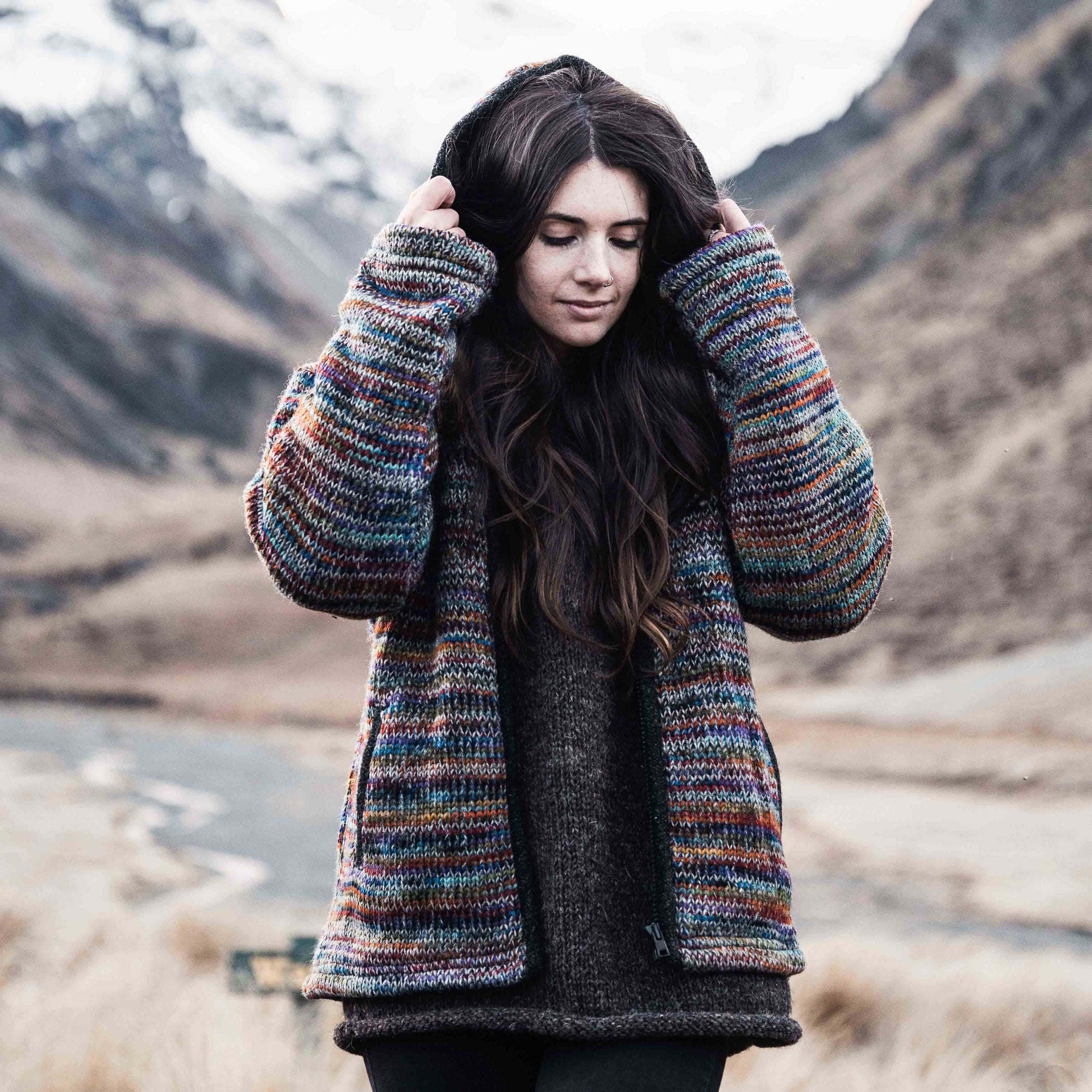 Womens 50 Shades on Grey NZ Wool Jacket – Mount Kiwi