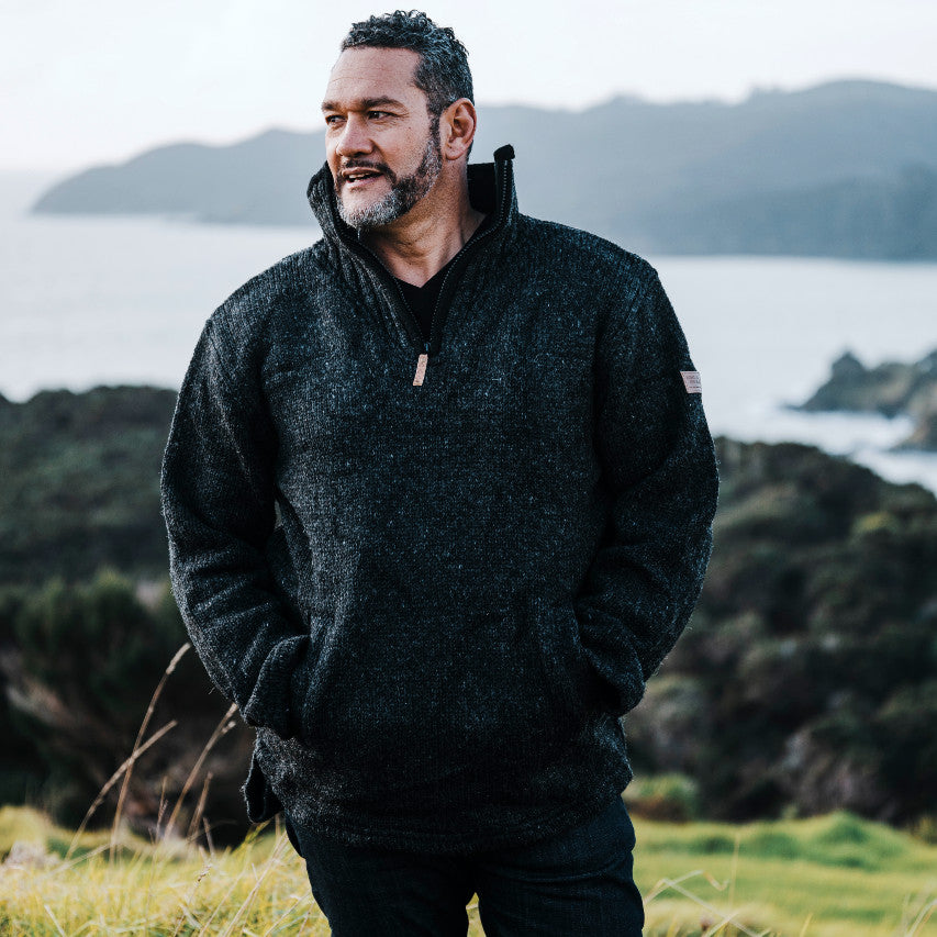 Mens Wool Jerseys & Jumpers NZ | Mens Knitwear & Pullovers - Mount Kiwi